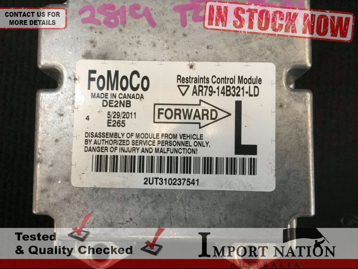 FORD TERRITORY SX SY SZ 04-16 AIR BAG RESTRAINTS CONTROL MODULE AR7914 ...