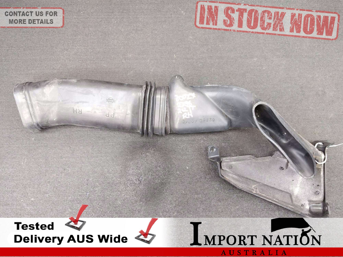 NISSAN 300ZX Z32 TURBO DRIVERS SIDE AIR INTAKE DUCT PIPE SECTION ...