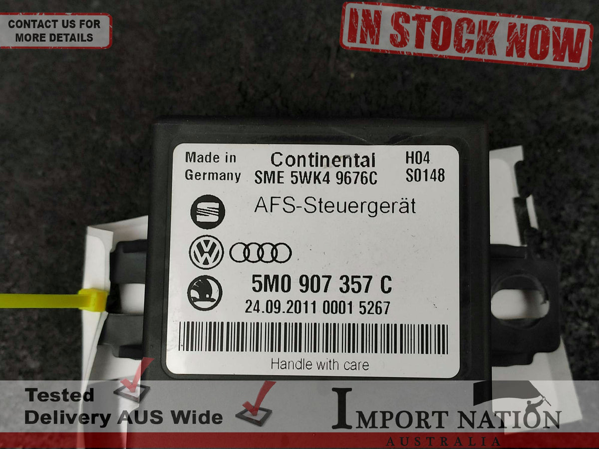 VOLKSWAGEN GOLF MK6 09-12 HEADLIGHT RANGE AFS CONTROL ECU 5M0907357C ...